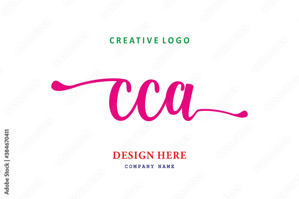 pharmacy logo composition of the letter CCA is simple, easy to ...