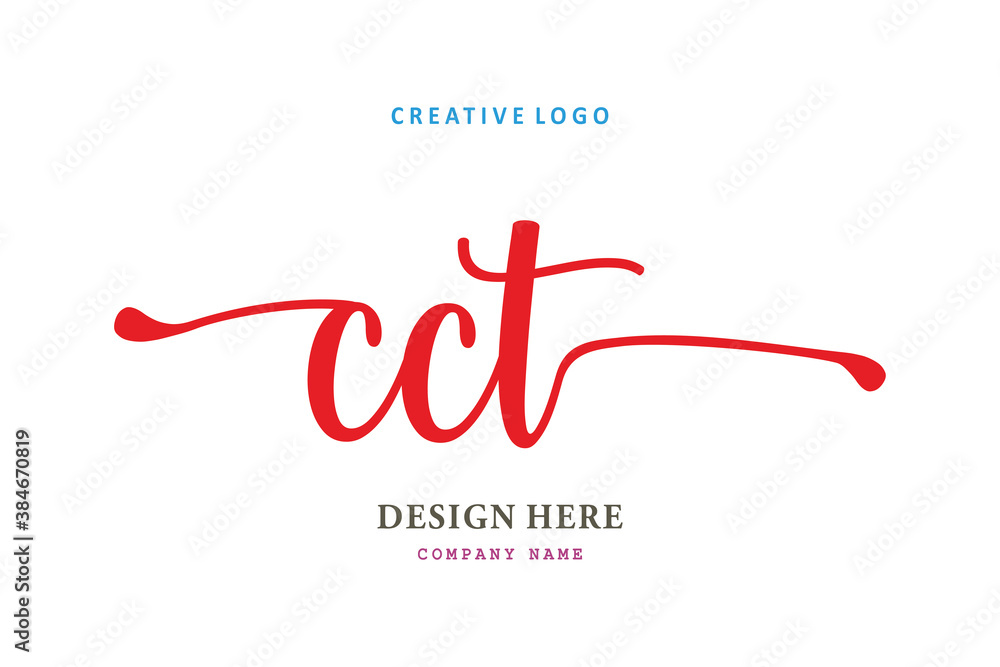 pharmacy logo composition of the letter CCT is simple, easy to ...