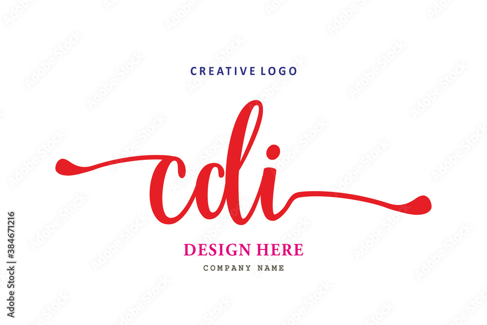 pharmacy logo composition of the letter CDI is simple, easy to ...