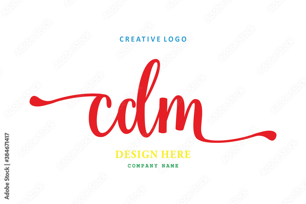 pharmacy logo composition of the letter CDM is simple, easy to ...