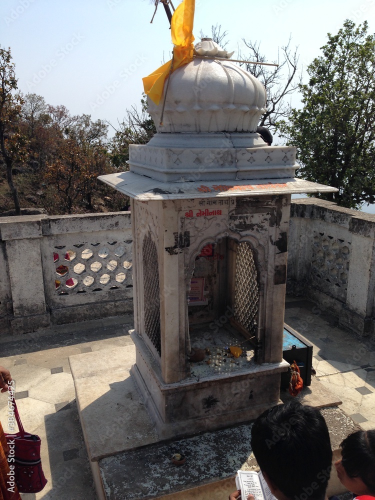 Shikherji on the peak of Parasnath Hills Stock Photo | Adobe Stock