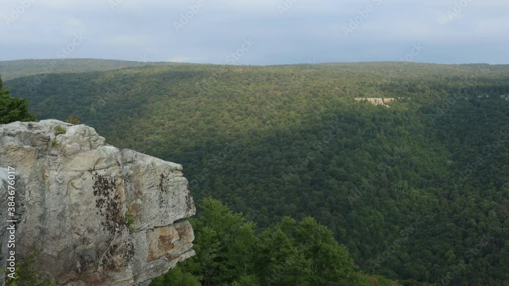 A shot of the Lions Head rock formation in the Dolly Sods Wilderness ...