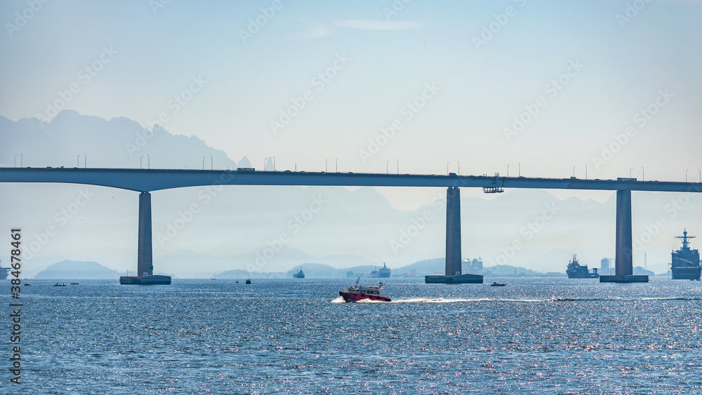 The Presidente Costa e Silva Bridge, better known as the Rio – Niterói ...