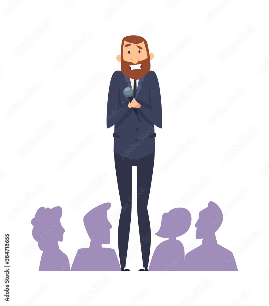 Public Speaking Anxiety Cartoon