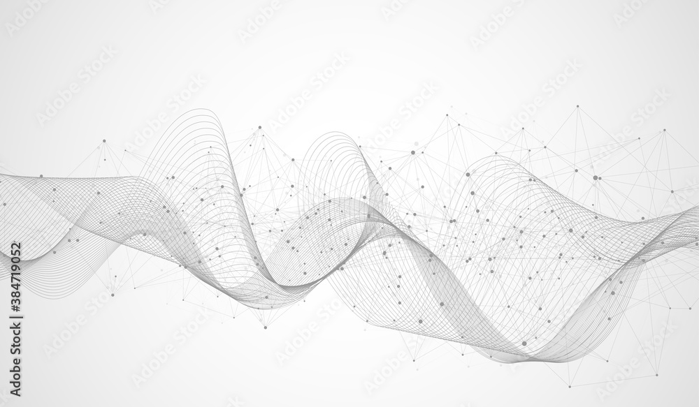 Abstract Plexus Background With Connected Lines And Dots Plexus Geometric Effect Digital Data