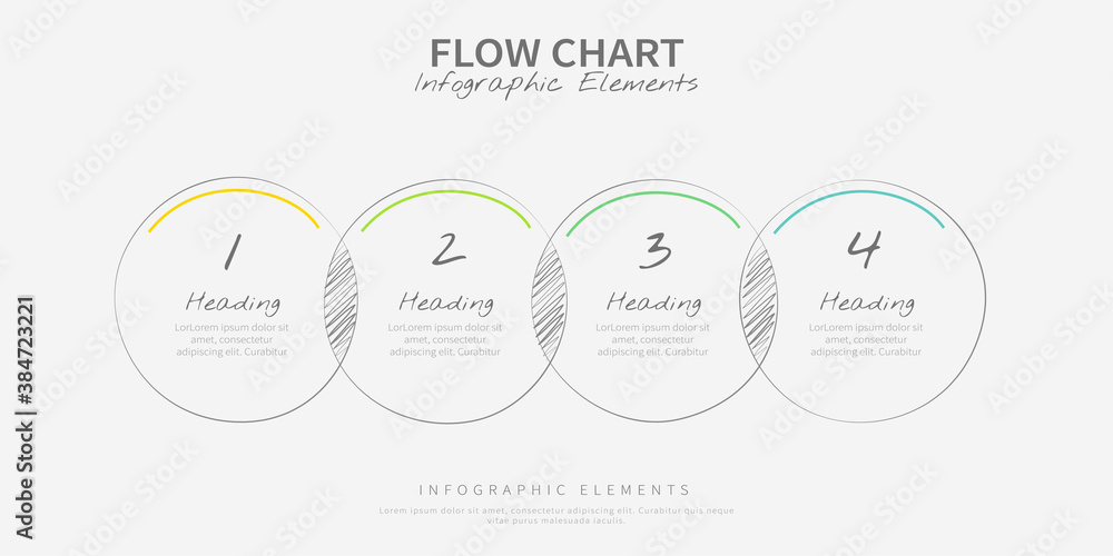Infographic hand drawn flow chart Stock Vector | Adobe Stock