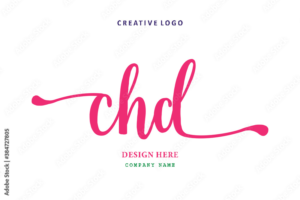 simple CHD letter arrangement logo is easy to understand, simple and ...