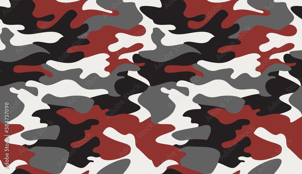 Seamless camouflage pattern background vector.Classic clothing style ...