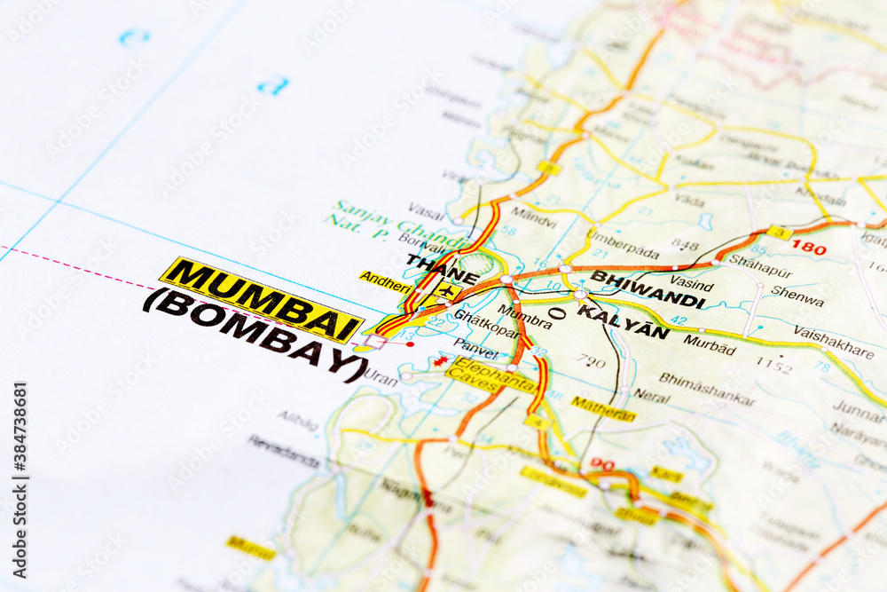 Map Of India Showing Mumbai