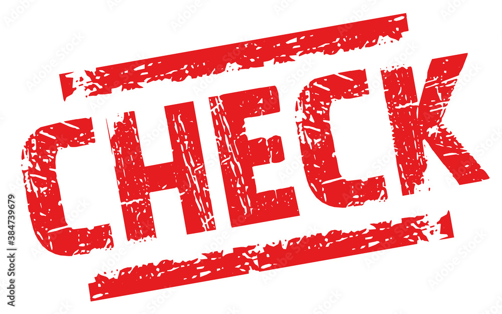 STEMPEL CHECK Stock Illustration | Adobe Stock
