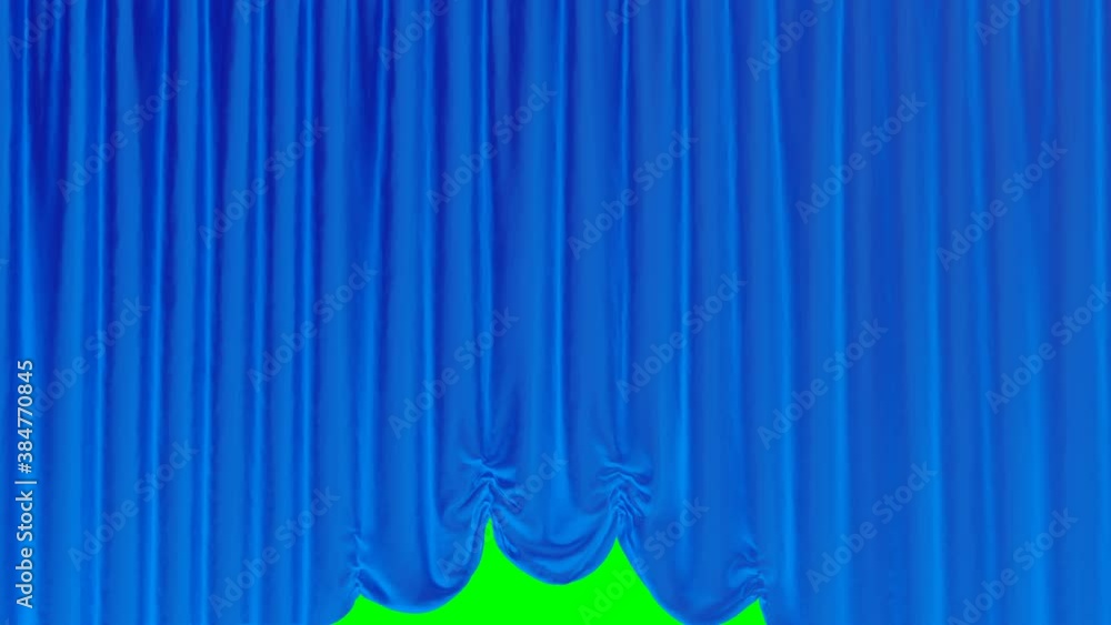 Vídeo do Stock: The Austrian red blue curtain opens and closes. The end ...