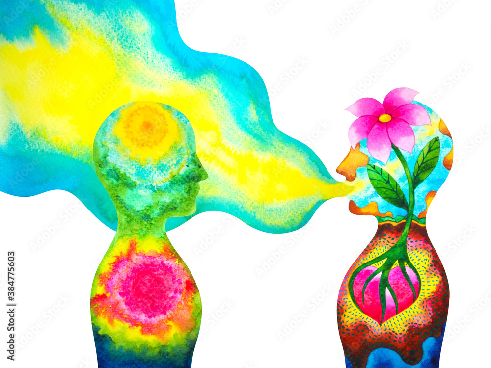 human two persons listen speak speech abstract art mind spiritual ...