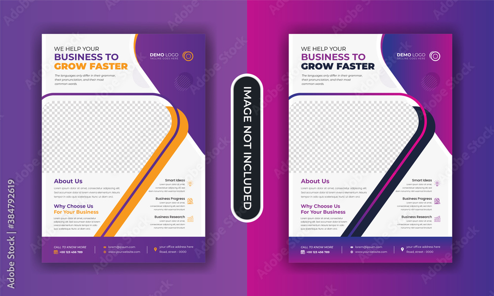 Corporate business grow Flyer Template. Grow business Flyer Template ...