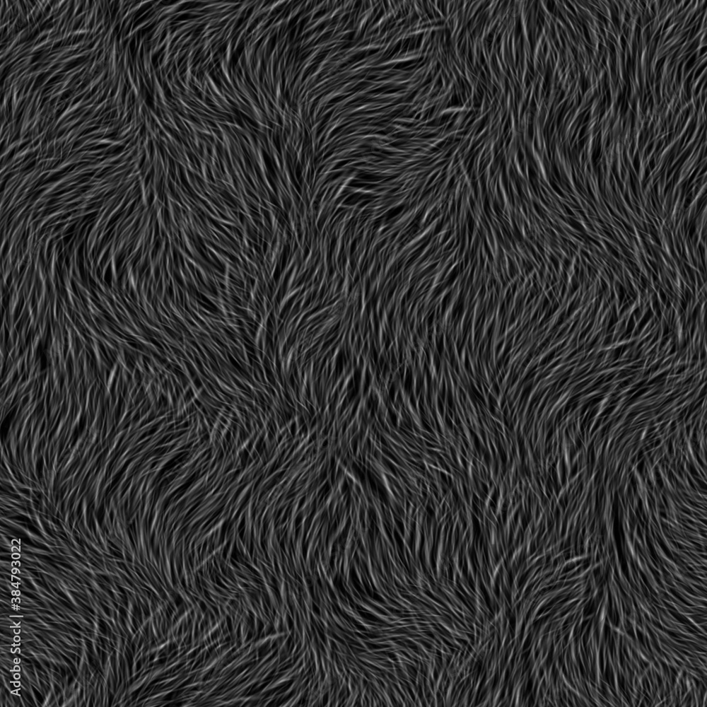 Black fur texture. Seamless texture ore background. Fabric fur texture ...