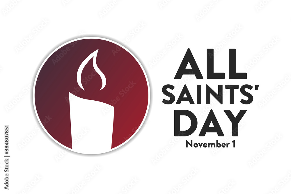 All Saints Day. November 1. Holiday concept. Template for background ...