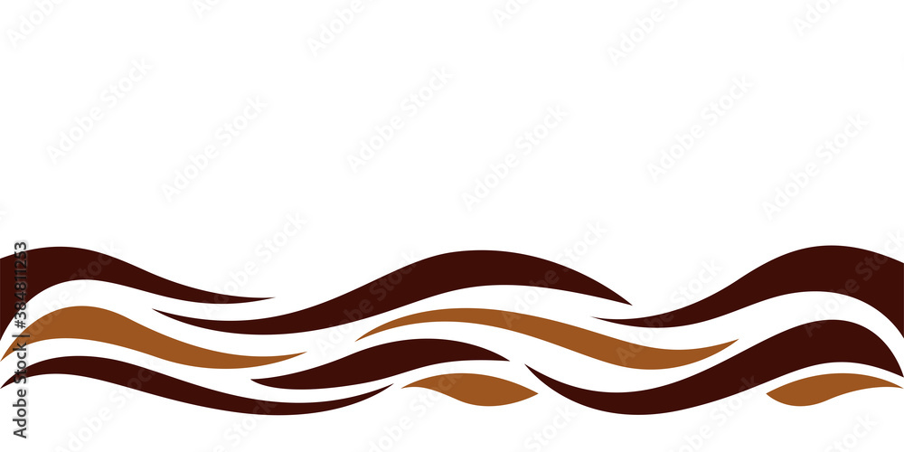 wave form graphic brown color, water waves brown for background, brown graphic ripples for ...