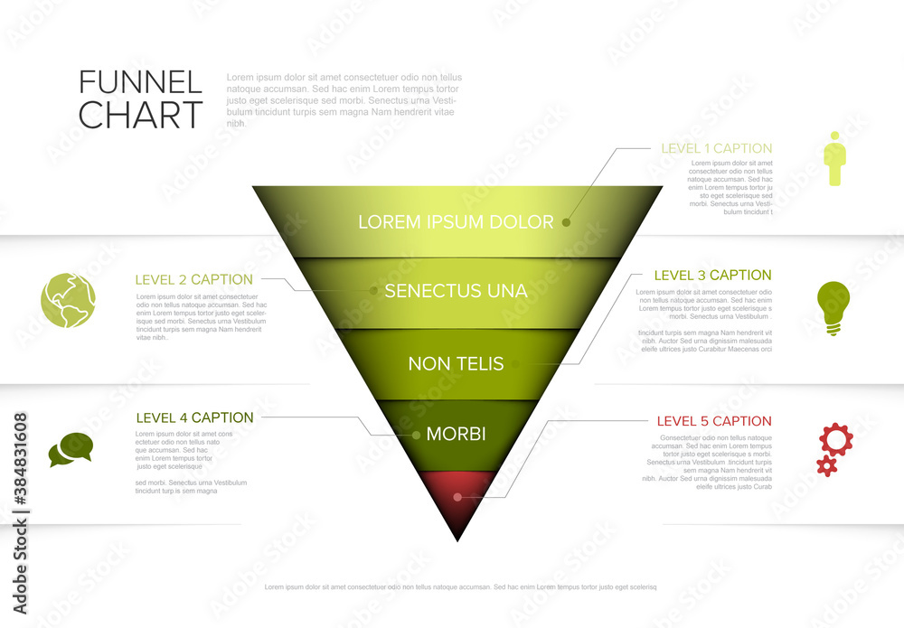 Layers Funnel Infographic Layout Stock Template | Adobe Stock