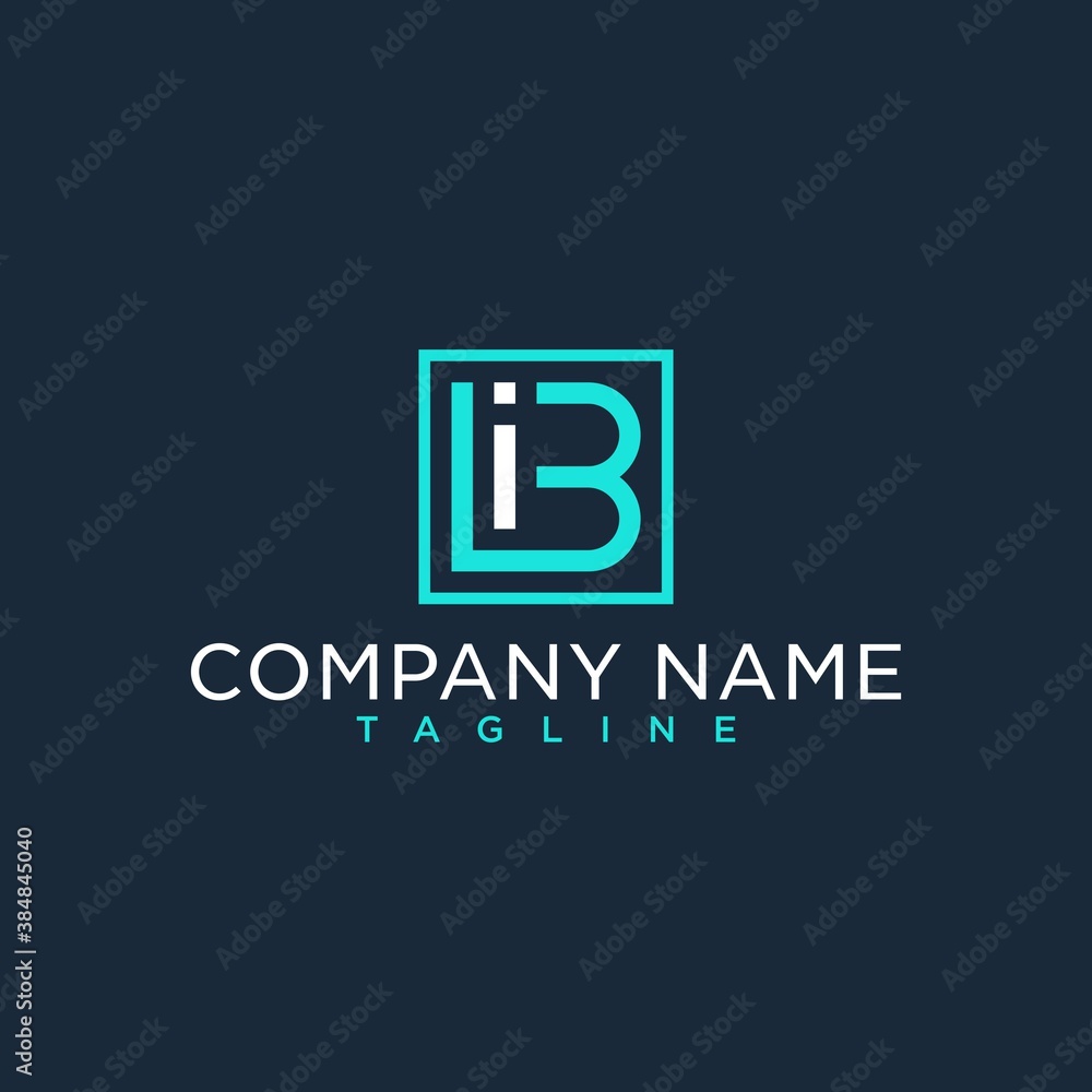 BI,IB,initial logo design inspiration Stock Vector | Adobe Stock