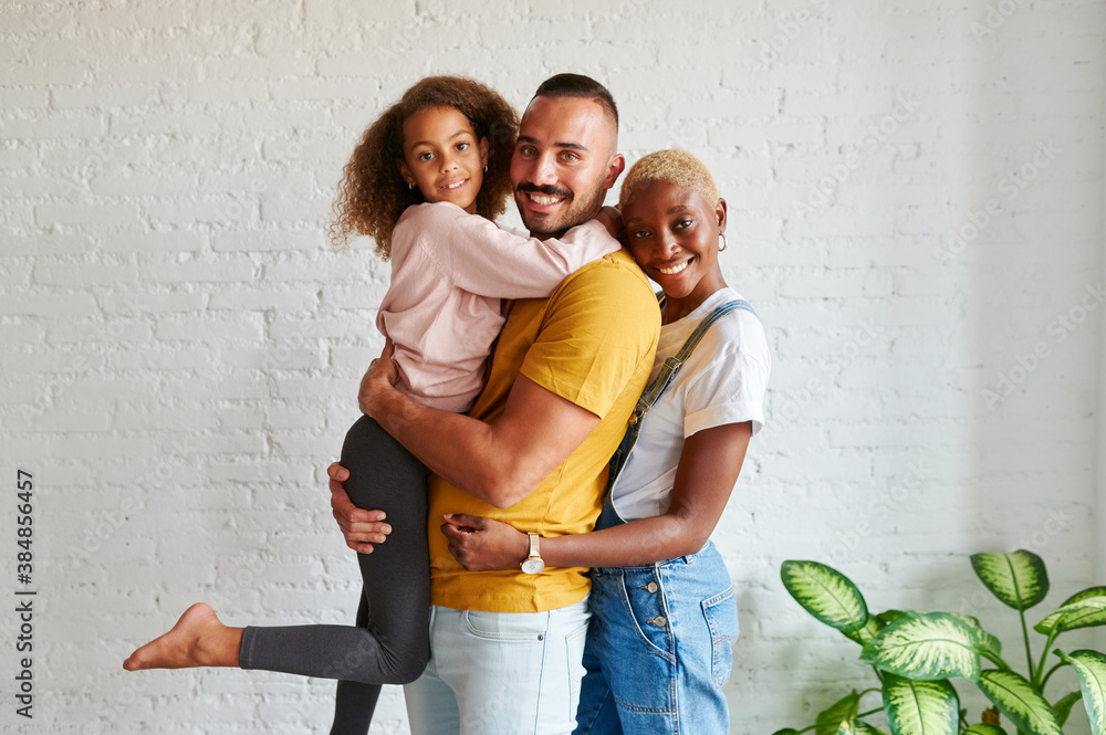 Loving family spending time at home Stock Photo | Adobe Stock