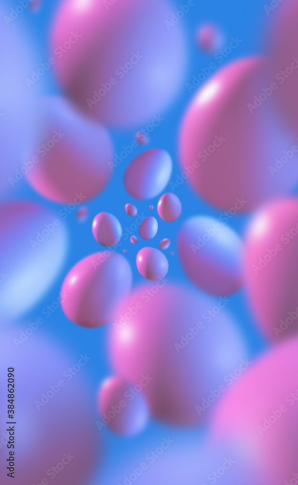 Abstract egg shaped objects / cell/ molecules. Stock Photo | Adobe Stock