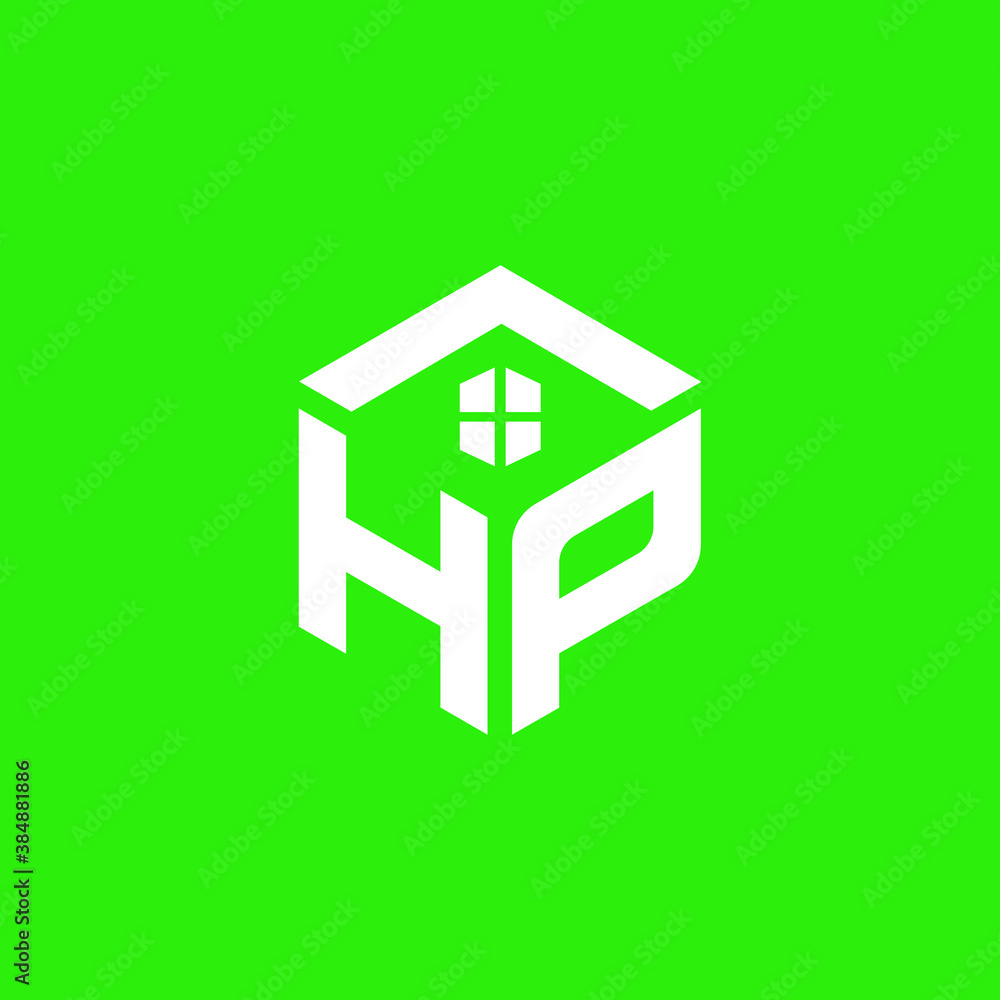 HP Letter Modern Real Estate Business Company Logo and Icon Design ...