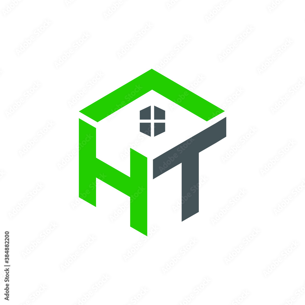 HT Letter Modern Real Estate Business Company Logo and Icon Design ...