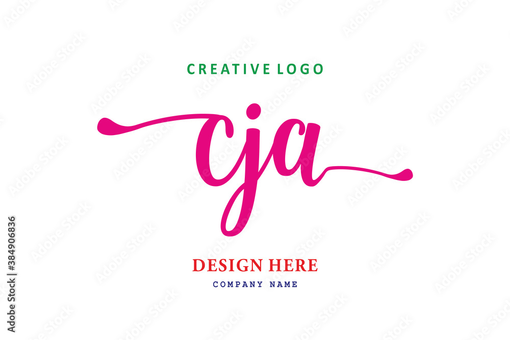 simple CJA letter arrangement logo is easy to understand, simple and ...