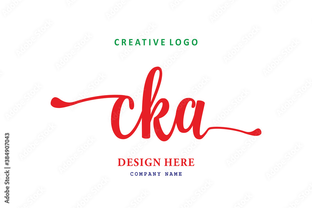 simple CKA letter arrangement logo is easy to understand, simple and ...
