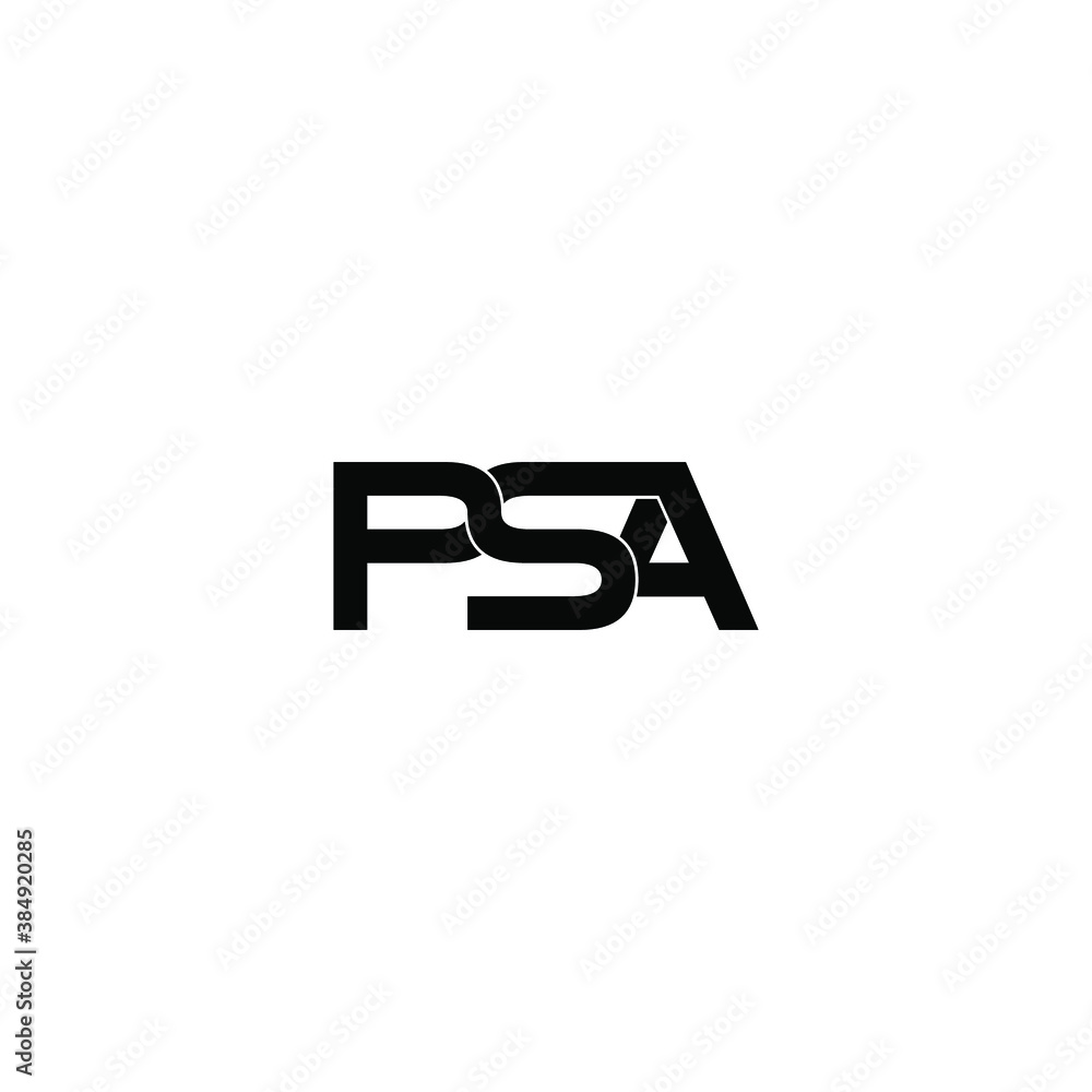 psa letter original monogram logo design Stock-Vektorgrafik | Adobe Stock