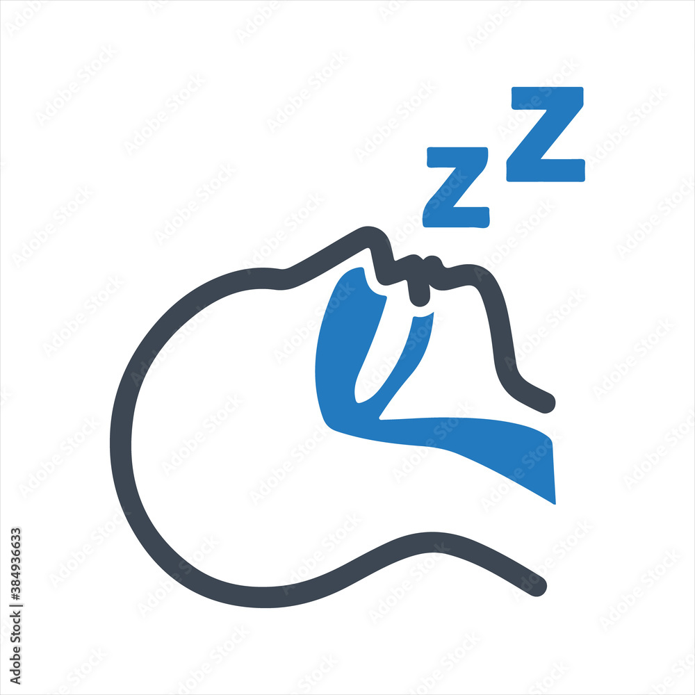 Sleep apnea icon Stock Vector | Adobe Stock