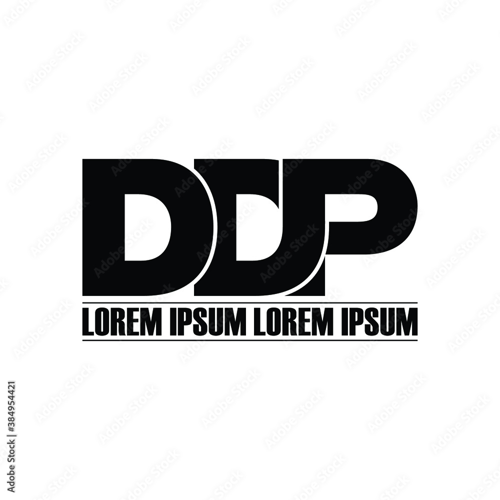 DDP letter monogram logo design vector Stock Vector | Adobe Stock