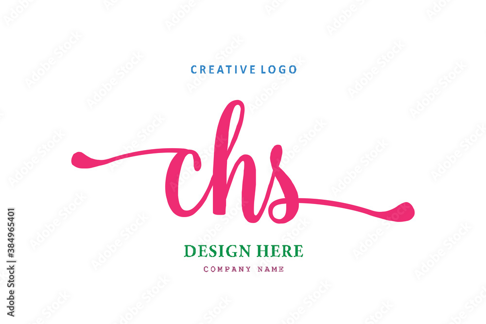 simple CHS letter arrangement logo is easy to understand, simple and ...