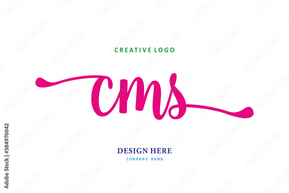 simple CMS letter arrangement logo is easy to understand, simple and ...