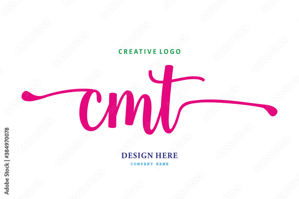 simple CMT letter arrangement logo is easy to understand, simple and ...