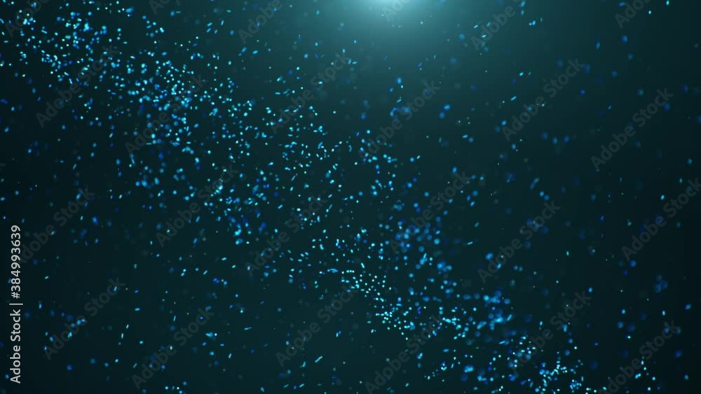 Abstract animated construction of a DNA molecule from particles ...