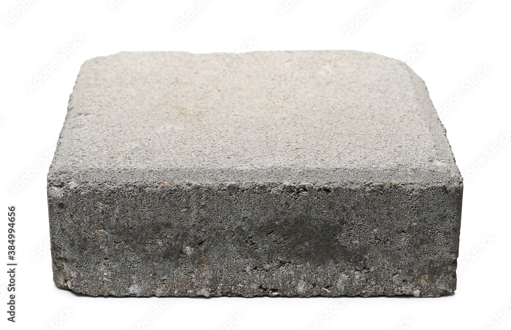 Concrete block, slab isolated on white background Stock Photo | Adobe Stock