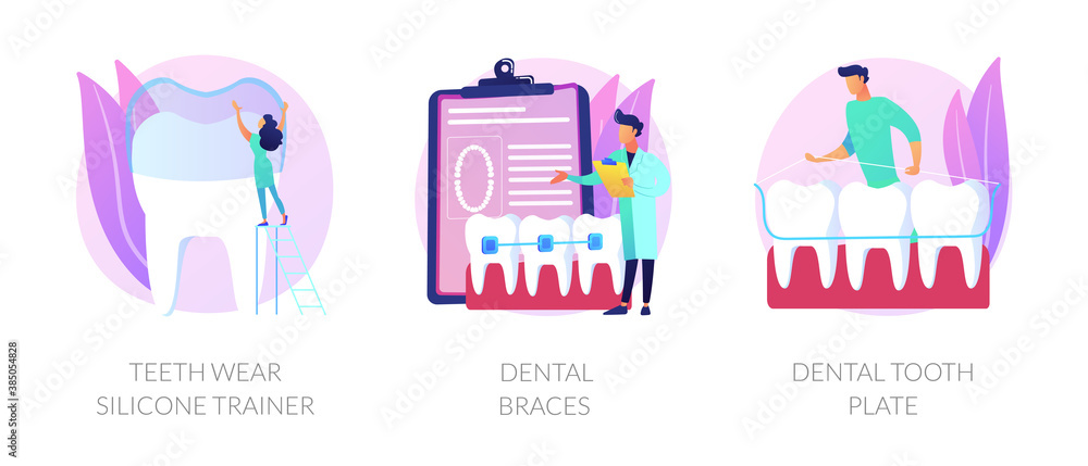 Cosmetic odontology and orthodontic procedures. Teeth straightening ...