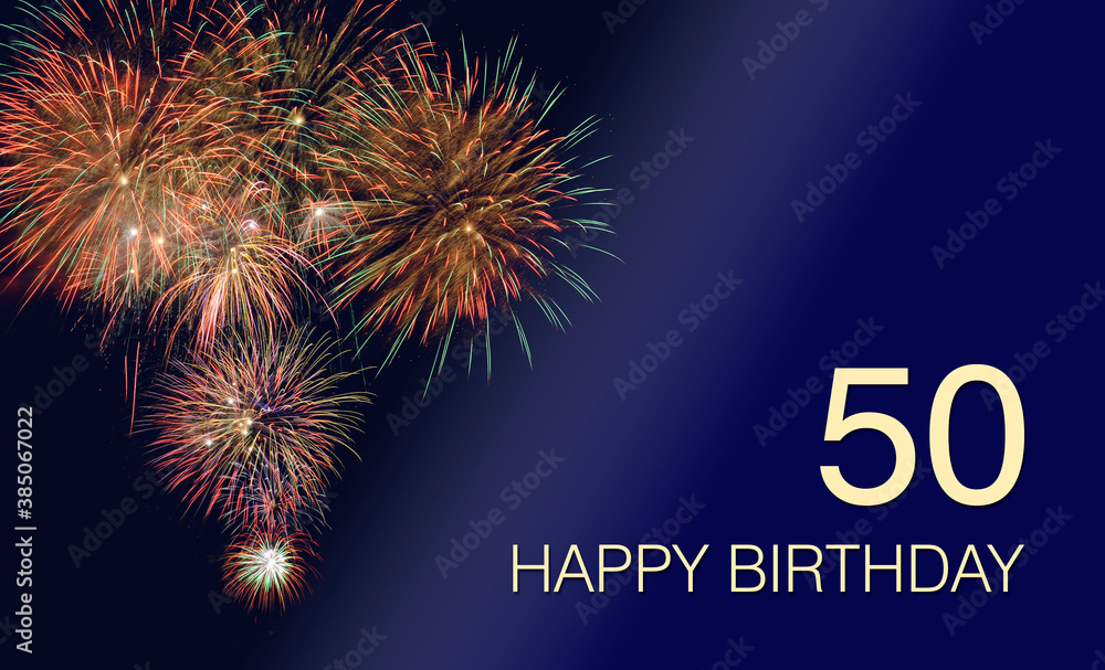 congratulations on the 50th birthday Stock Photo | Adobe Stock