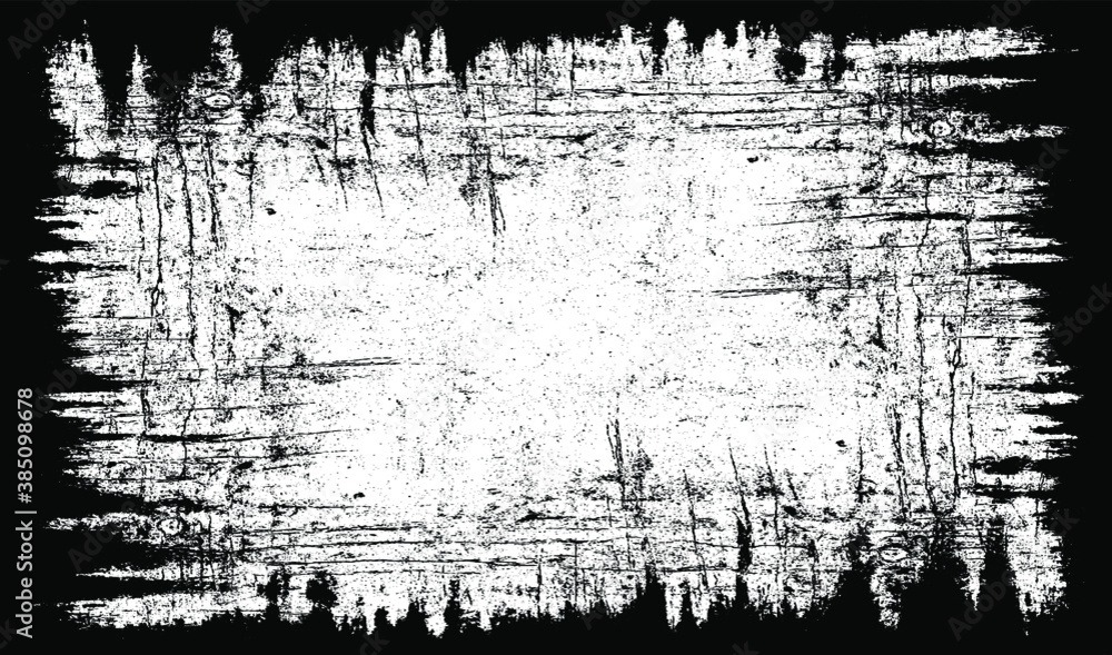 Scratched Frame. Grunge Urban Background Texture Vector. Dust Overlay ...
