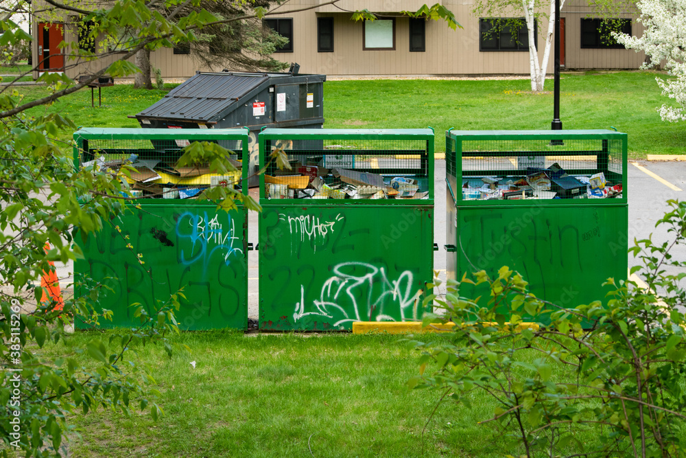 back of dumpster Stock Photo | Adobe Stock