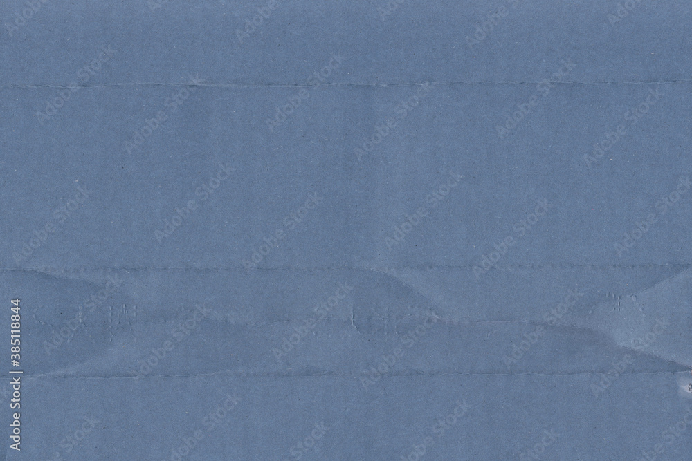 A blue vintage rough sheet of carton. Recycled environmentally friendly ...