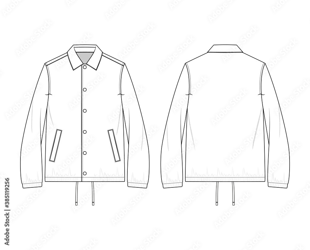 Coach Jacket Stock Vector | Adobe Stock
