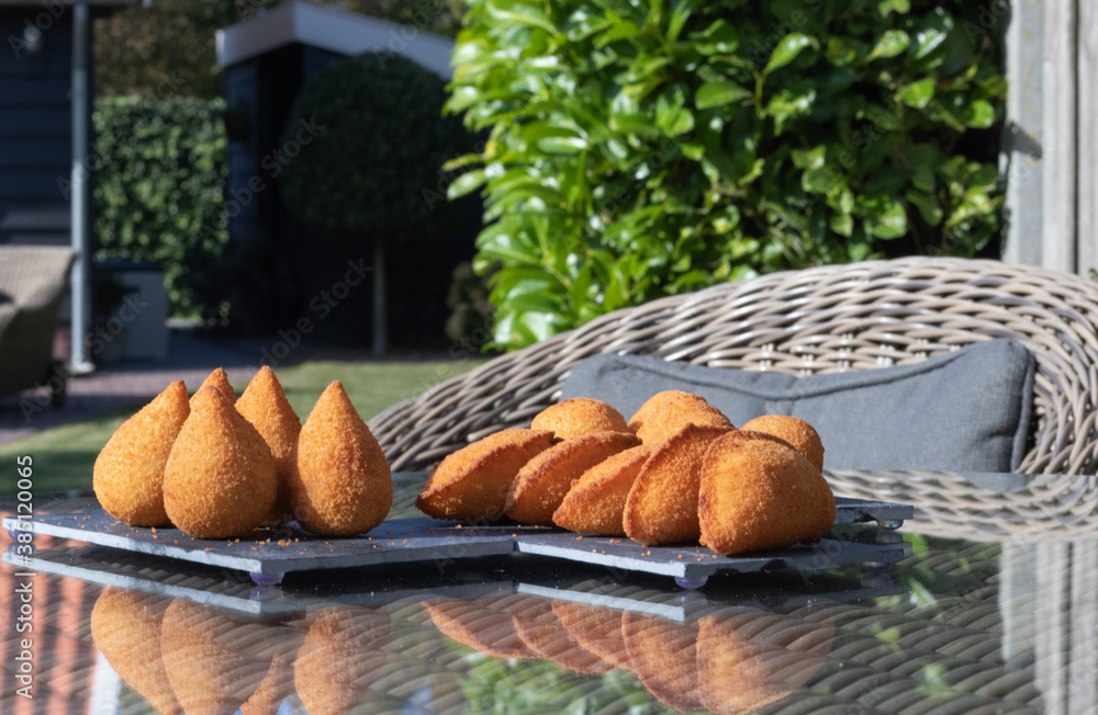 Salgados, salgadinhos, Brazilian snacks and finger food Stock Photo ...