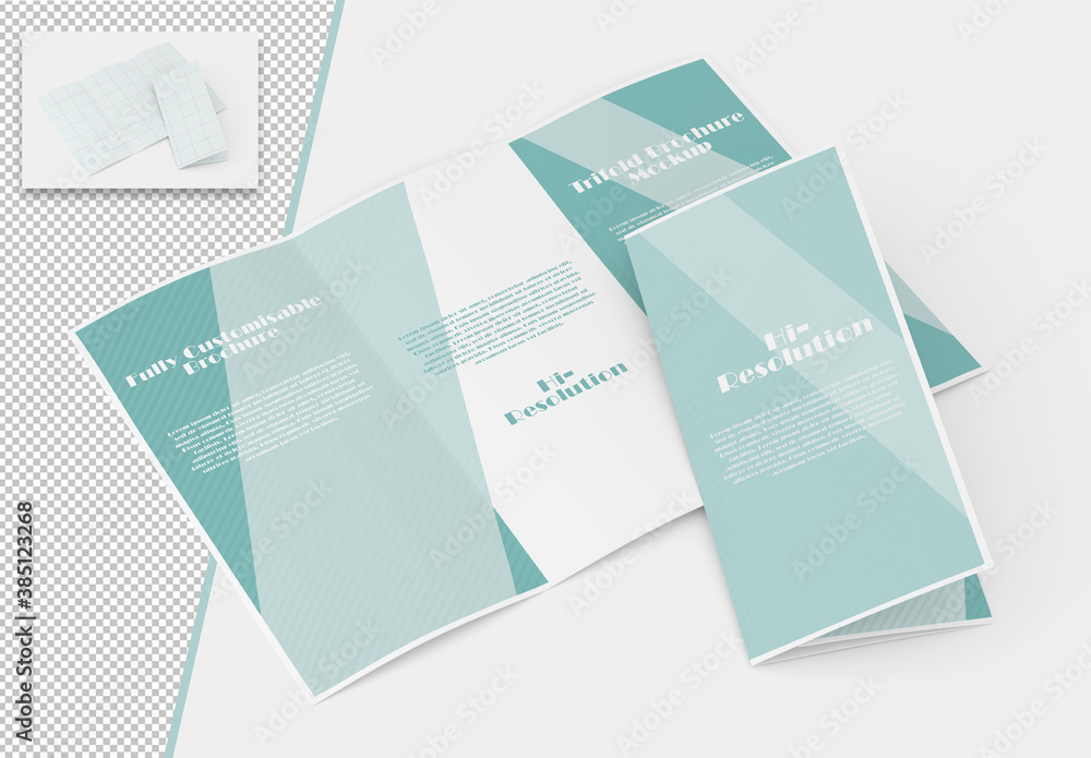 Trifold Brochure Mockup Stock Template | Adobe Stock