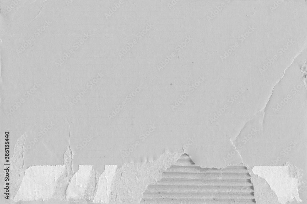 White vintage rough sheet of carton. Recycled environmentally friendly ...