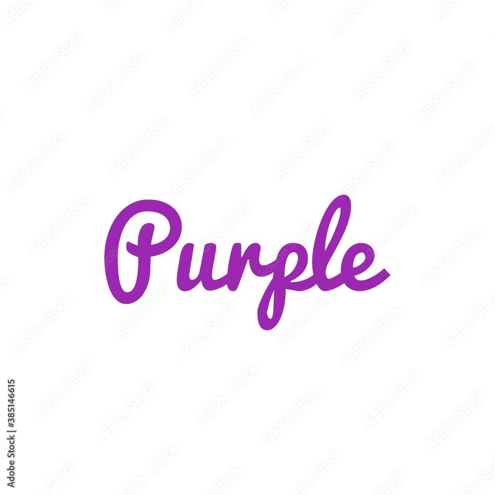 Color Word Illustration for web/app design development/to print on ...