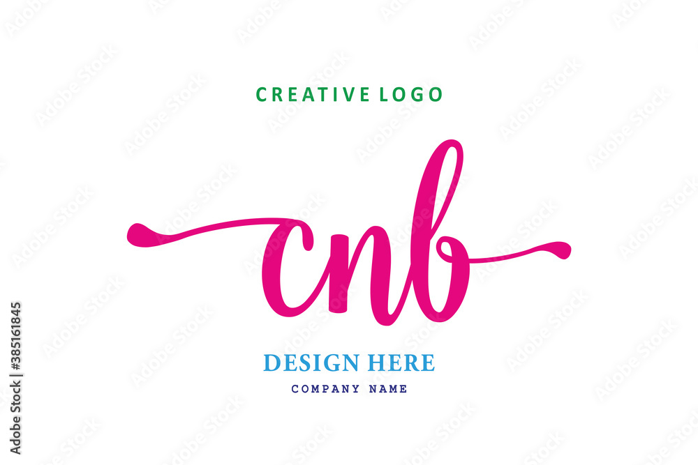 simple CNB letter arrangement logo is easy to understand, simple and ...