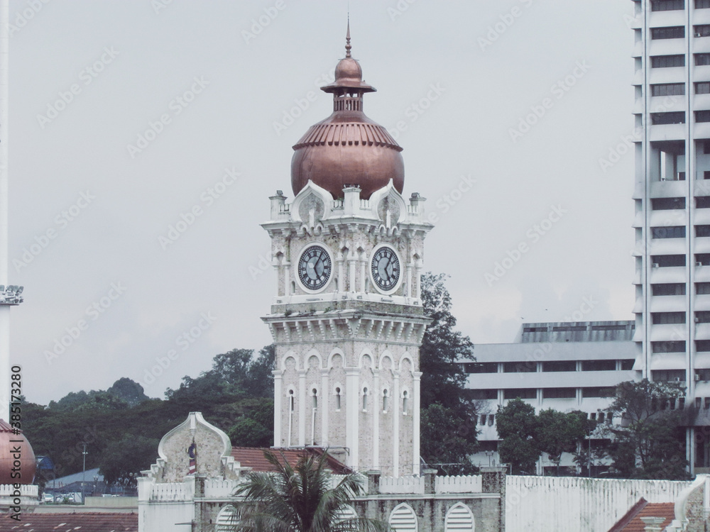 Sultan Abdul Samad Building in Kuala Lumpur. This Moorish-inspired ...