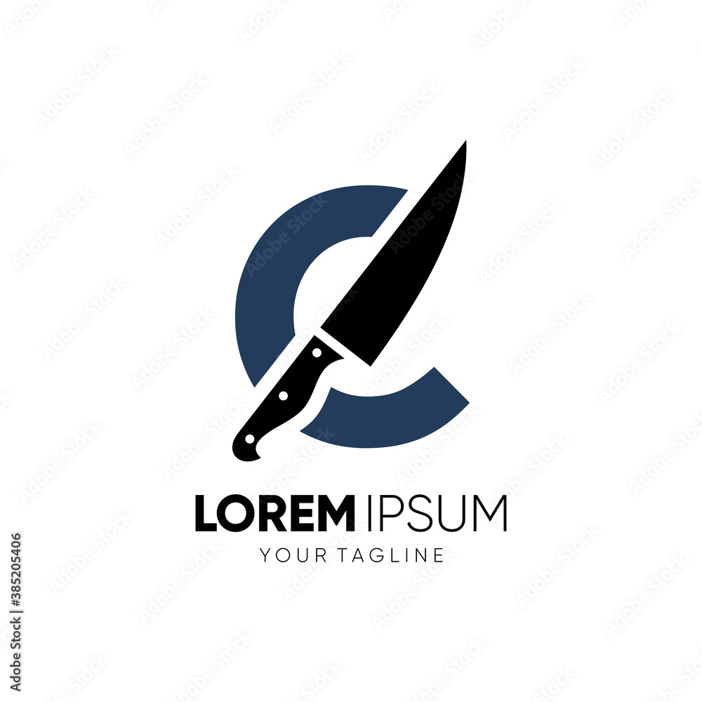 Knife Logo Design