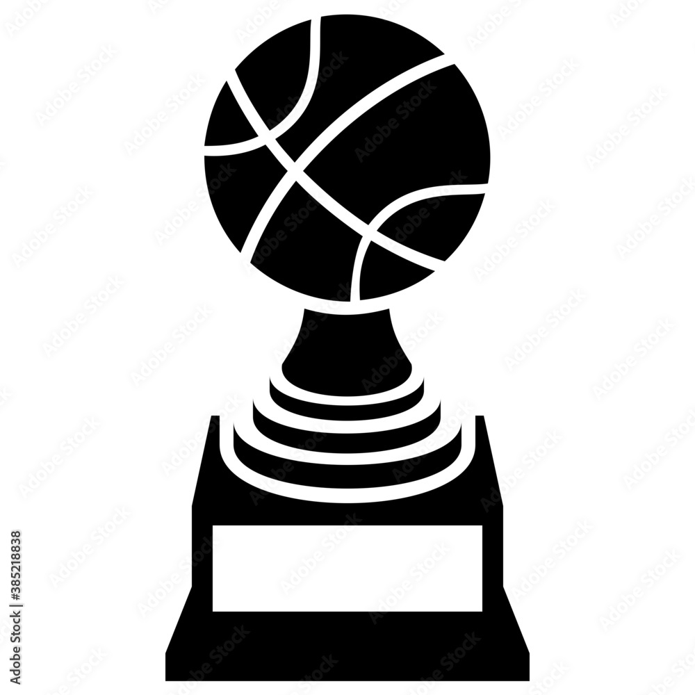 Basketball Trophy Vector